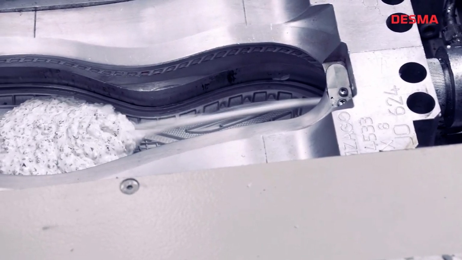 DESMA: Use of recycled material in the polyurethane direct injection ...