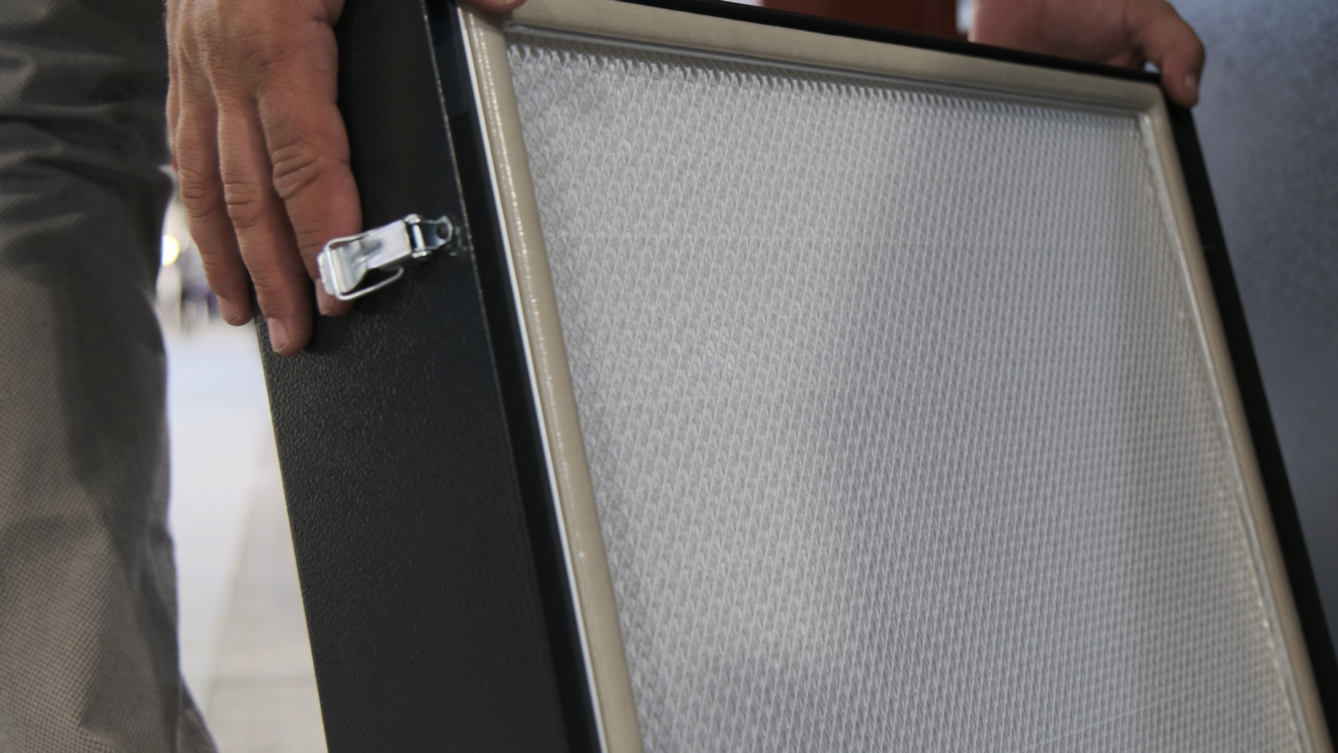 CAMOGA: HEPA filter on splitting machines | Simac Tanning Tech