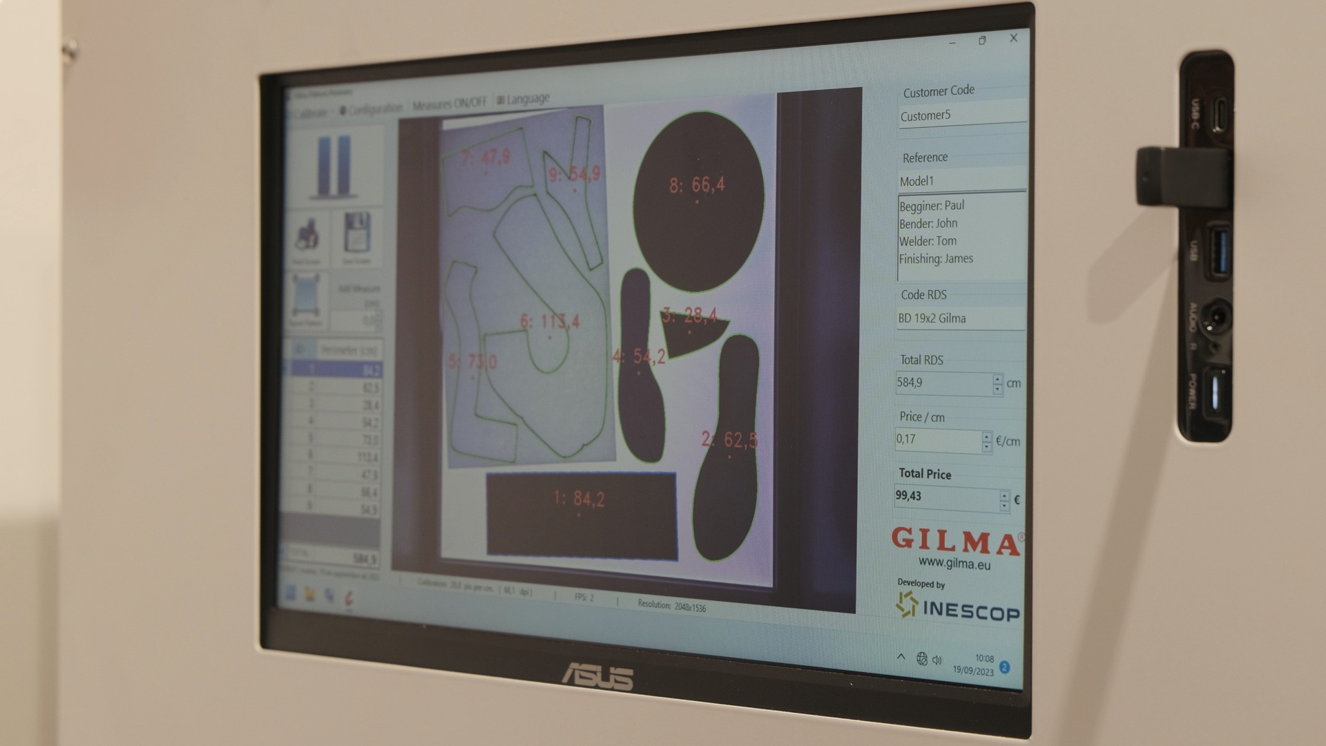 GILMA TECHNOLOGY: Automatic calculation of pattern perimeter to ...