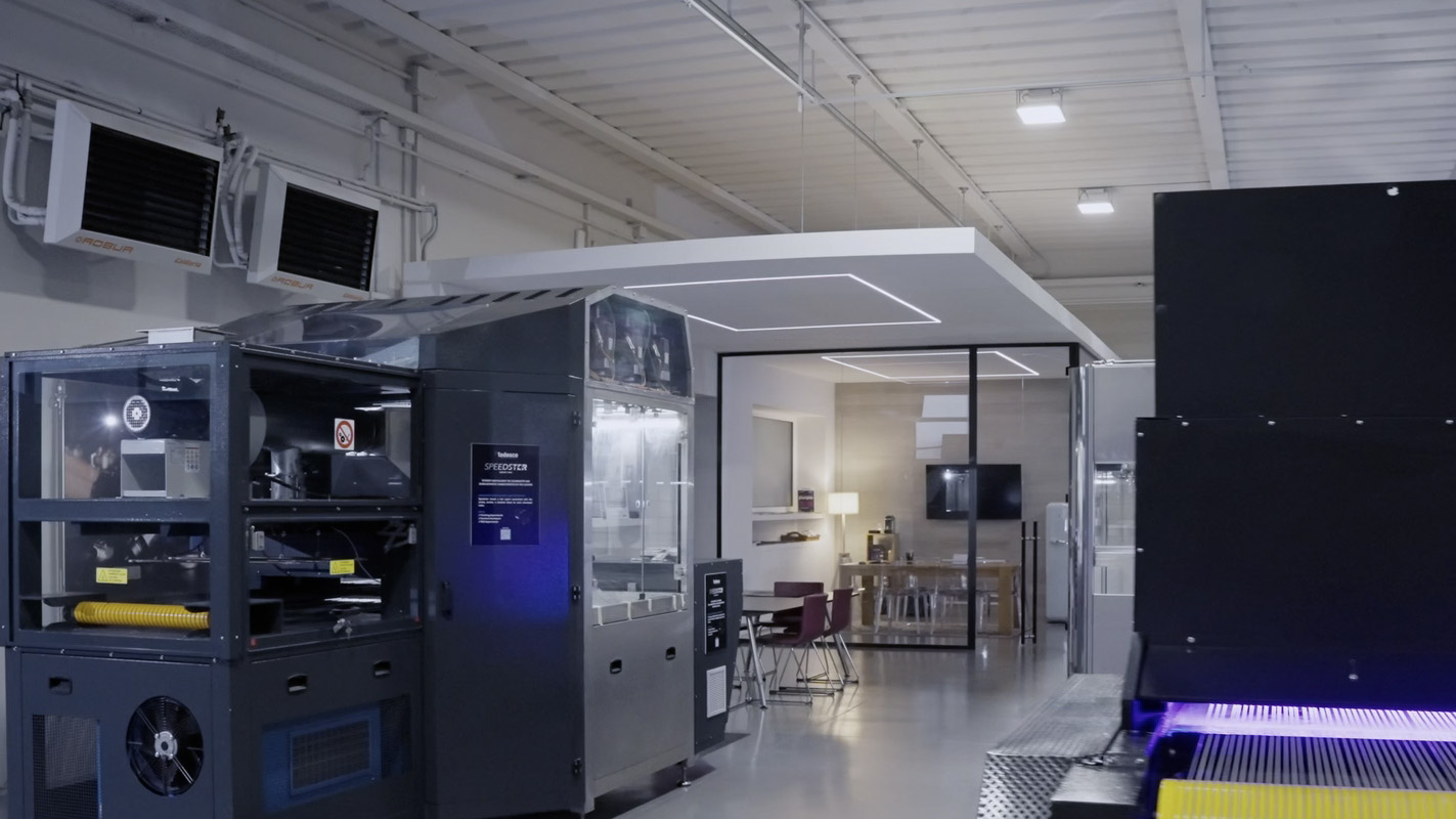 TODESCO: A complete finishing department: the tLAB | Simac Tanning Tech